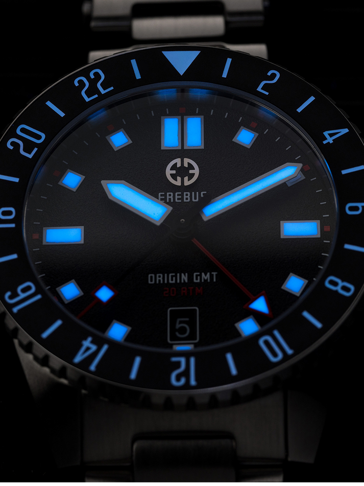 ORIGIN GMT Classic Black – EREBUS WATCH