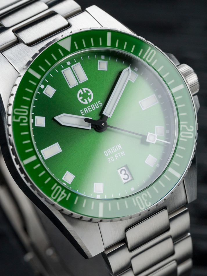 ORIGIN 38 Sunburst Green – EREBUS WATCH