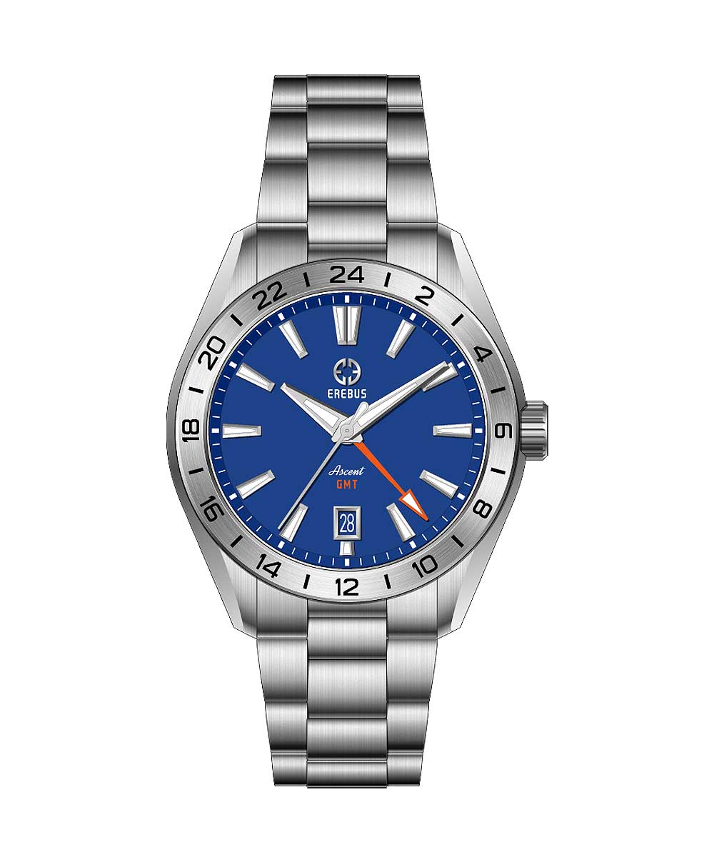 ASCENT 40 GMT Blue – EREBUS WATCH