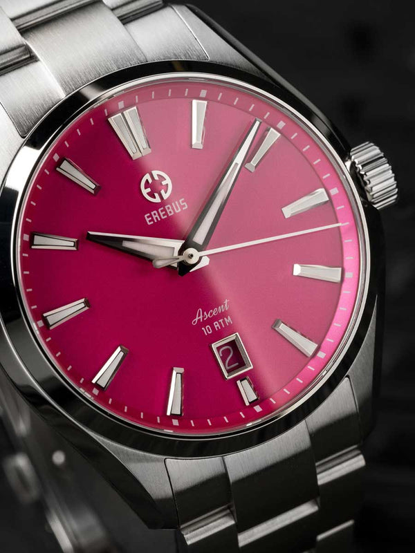 ASCENT 41 Pink Enamel – EREBUS WATCH