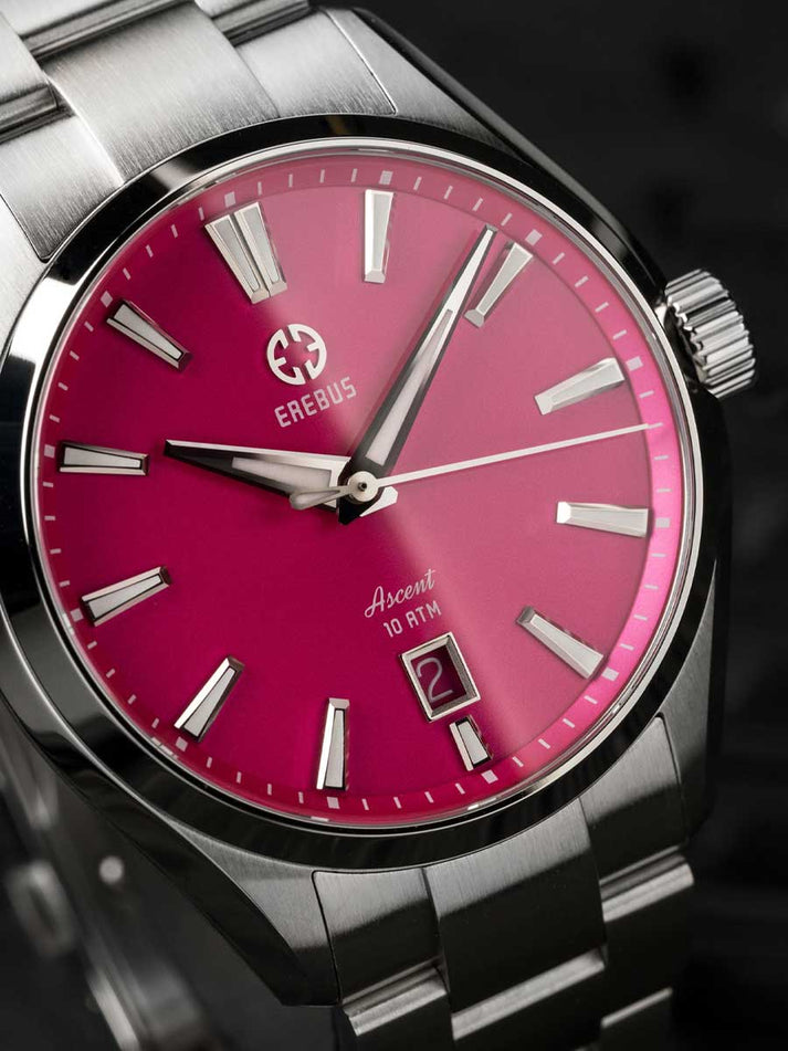 ASCENT 41 Pink Enamel – EREBUS WATCH